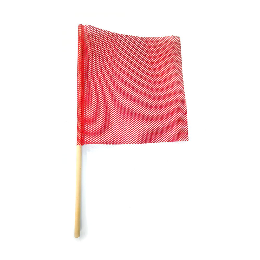 Buy Vinyl Mesh Red Flag with Dowel for Visible Cargo Marking