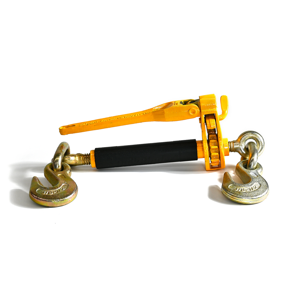 1/2" Yellow Folding Handle Ratchet Binder (WWL 12,000 lbs) - Peerless
