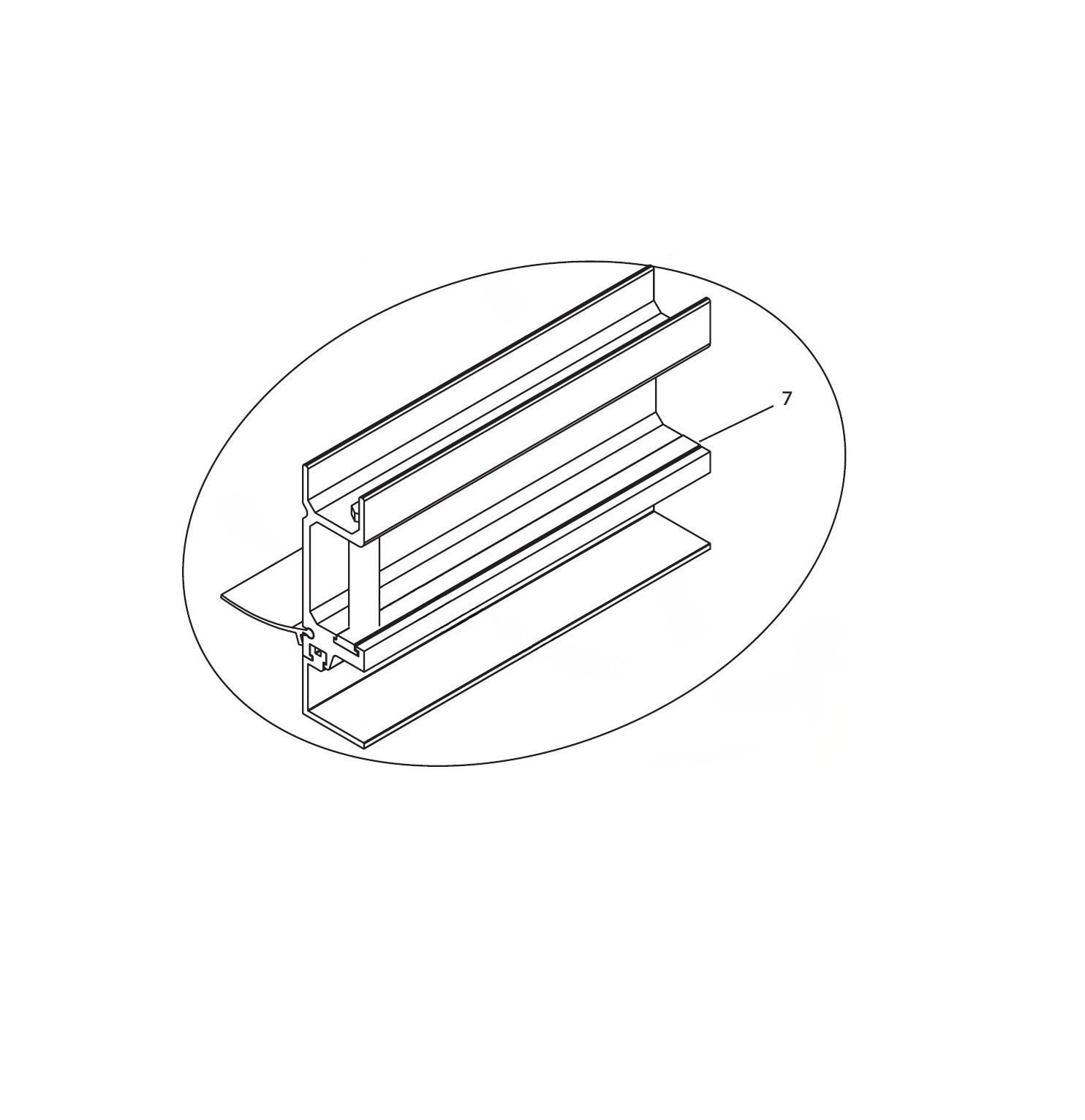 Shur-co: Track Insert Plastic (Track Aassemblies)