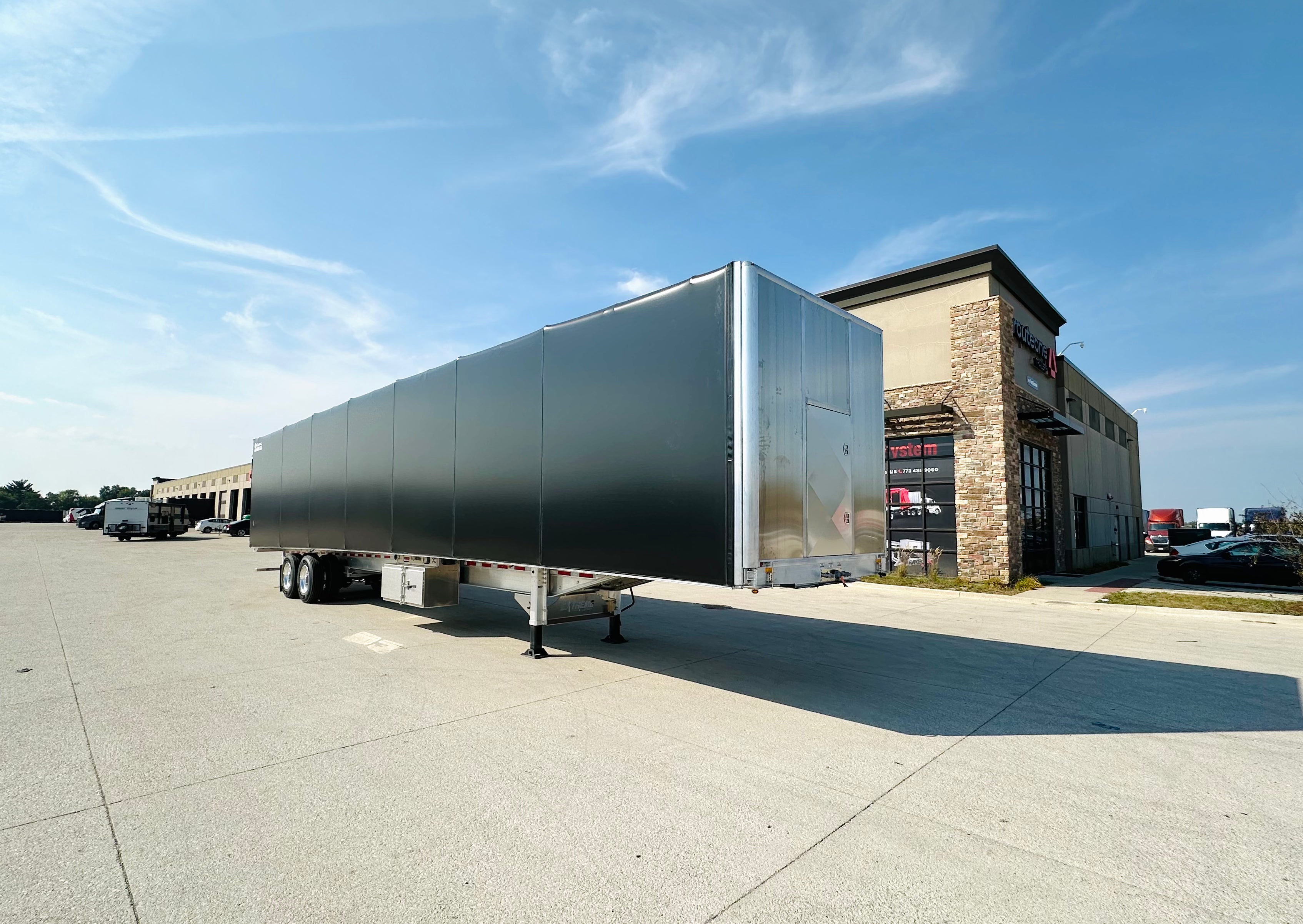 2025 EXTREME XP55 LOW PROFILE FLATBED CONESTOGA TARP STOP